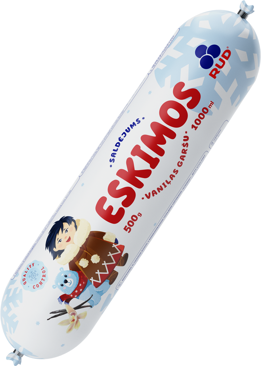 Vaniliniai ledai "ESKIMOS", 1000ml