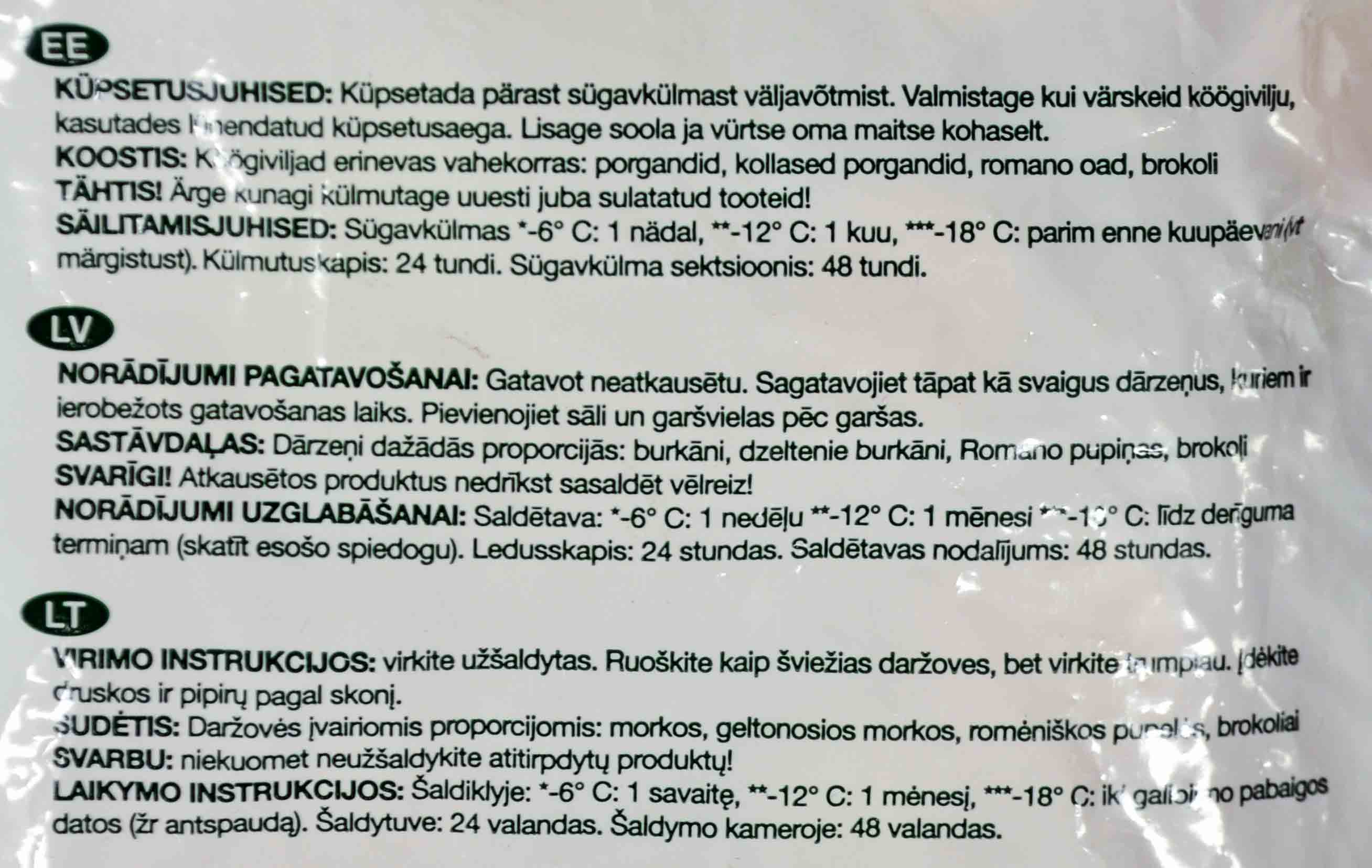 Vegetable Euro MIX (2,5kg)